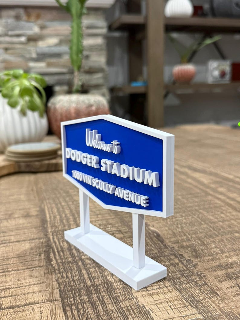 Welcome to Dodger Stadium Sign | 3D Printed Los Angeles Dodgers Replica ...