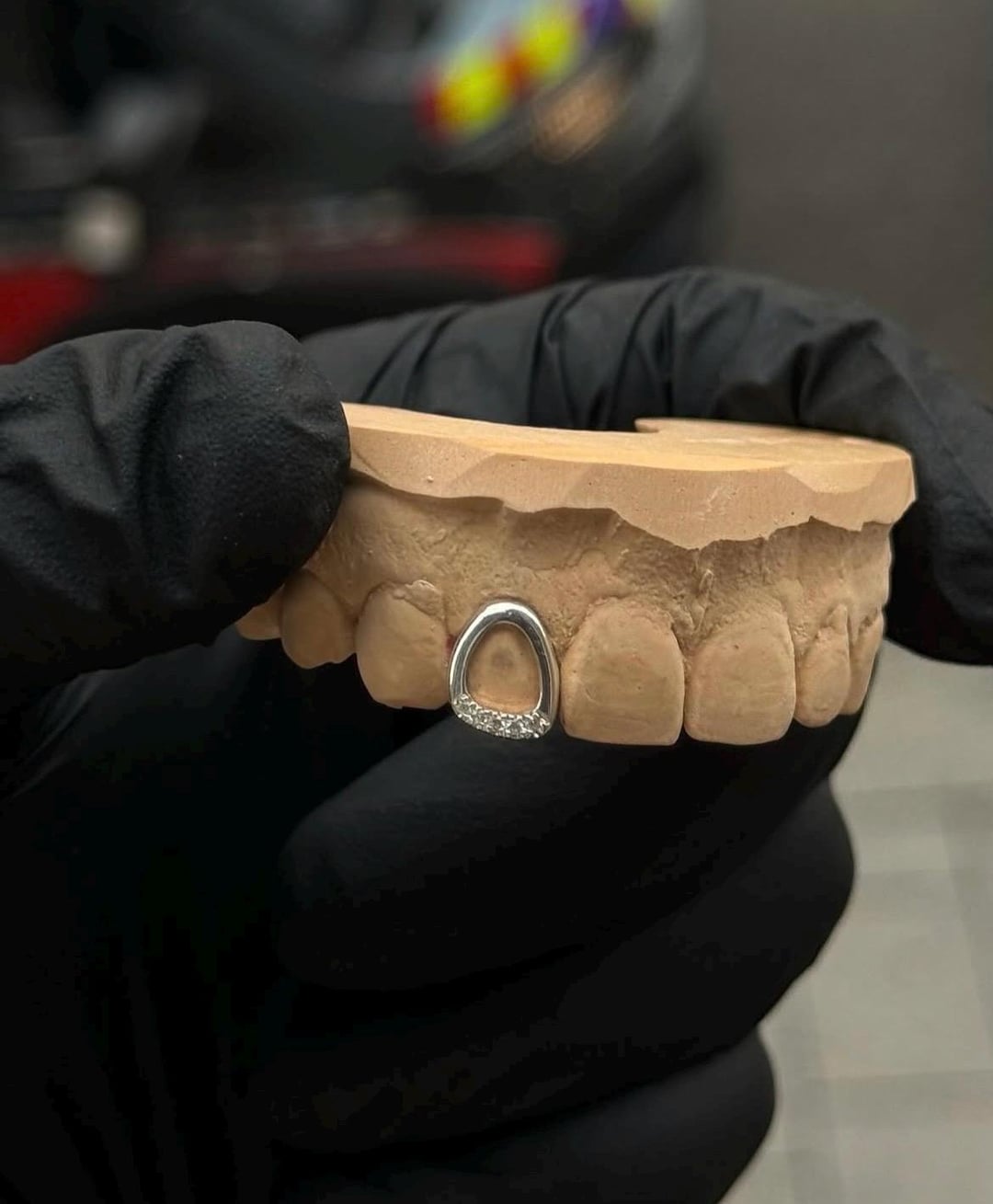 Iced Out Diamond Tip Open Face Window Cap– Custom Made Gold & Silver ...