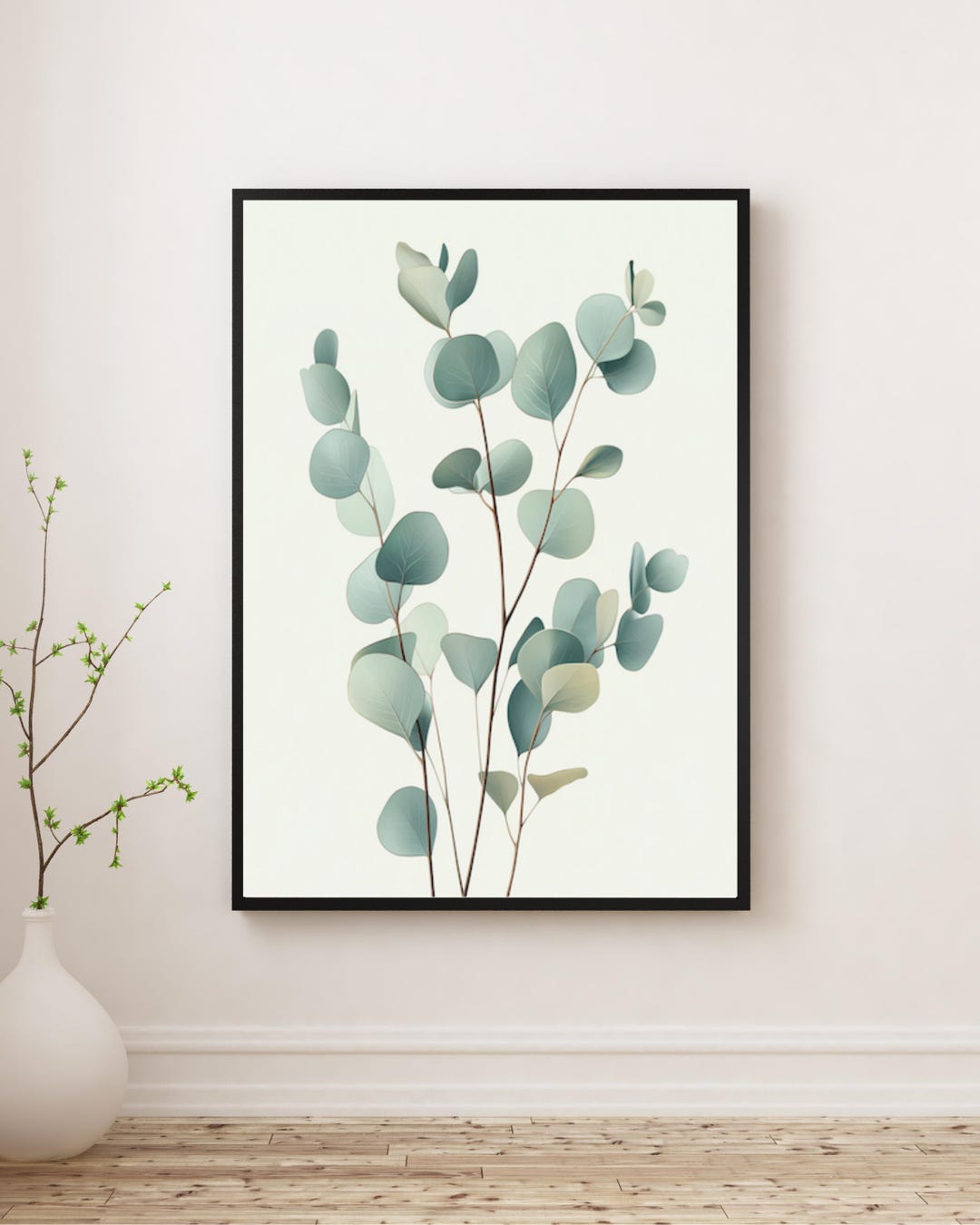 Eucalyptus Poster – Soft Green Wall Art | Nature Mural for Living Room ...
