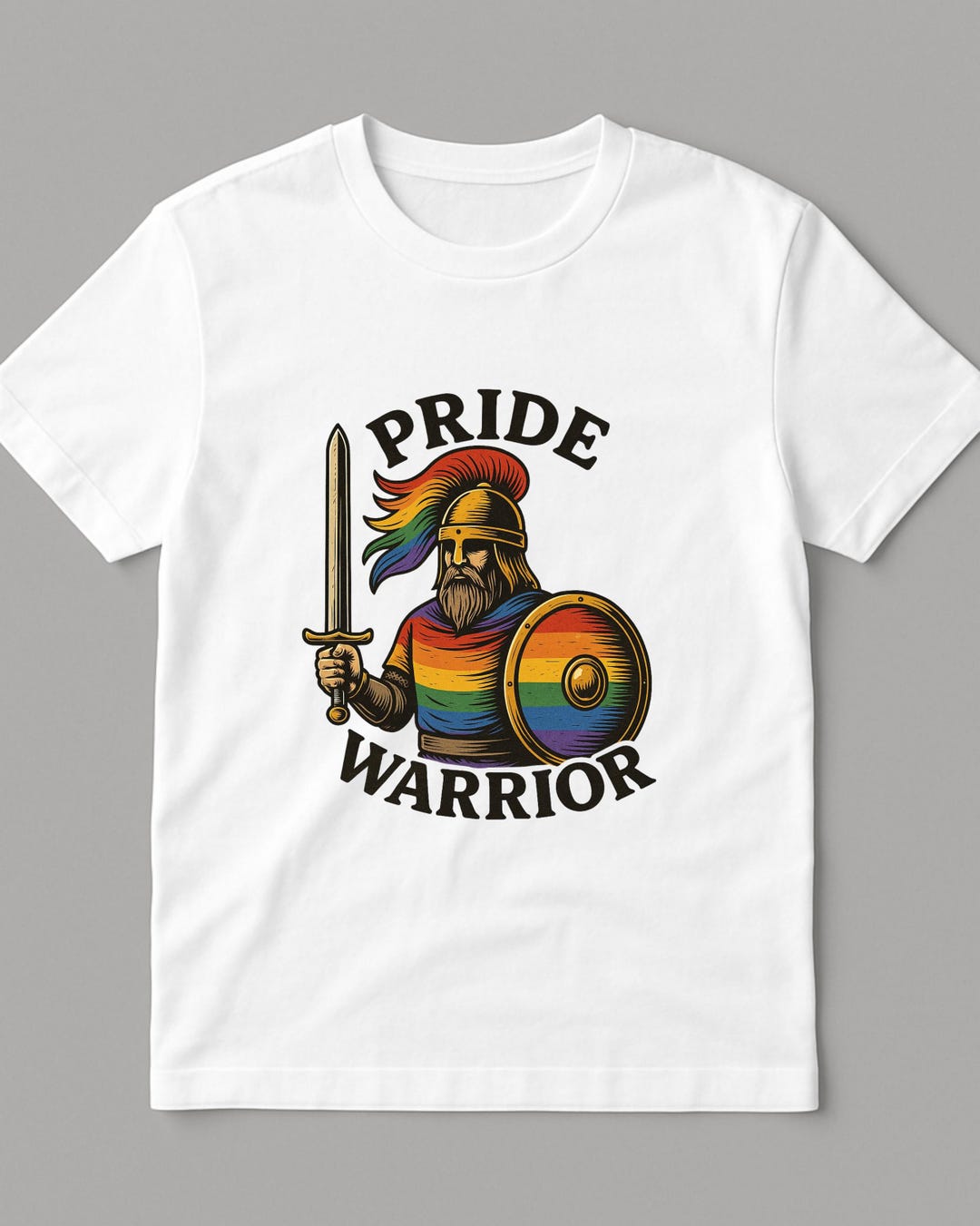 Pride Warrior Art – LGBTQ Clipart – Rainbow Warrior Printable – Pride ...