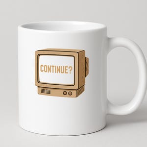 Retro TV Continue Screen – 90s Pixel Art Digital Download – Gamer ...