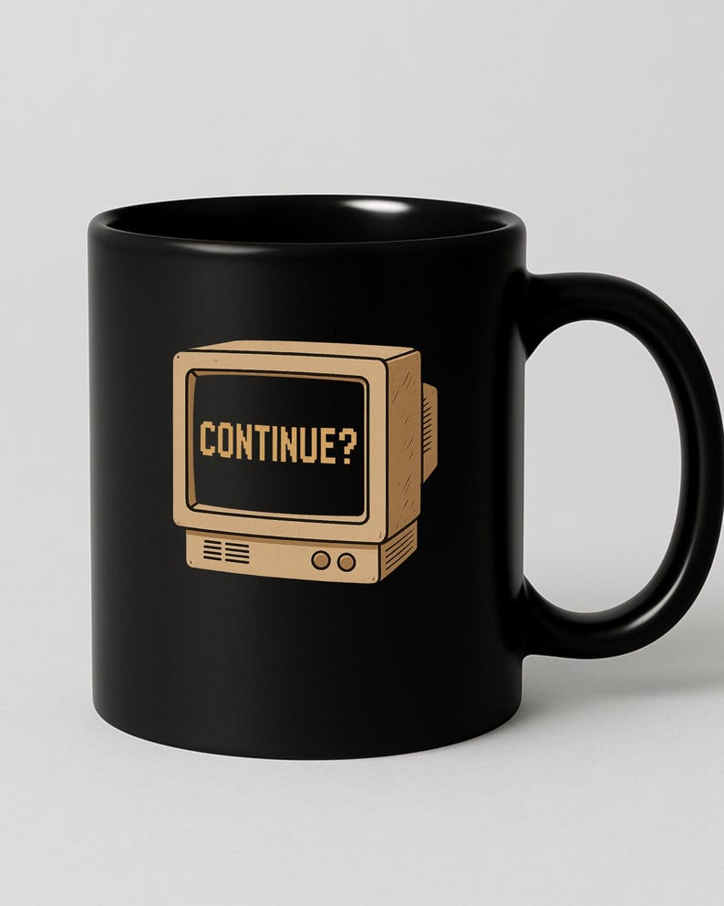 Retro TV Continue Screen – 90s Pixel Art Digital Download – Gamer ...