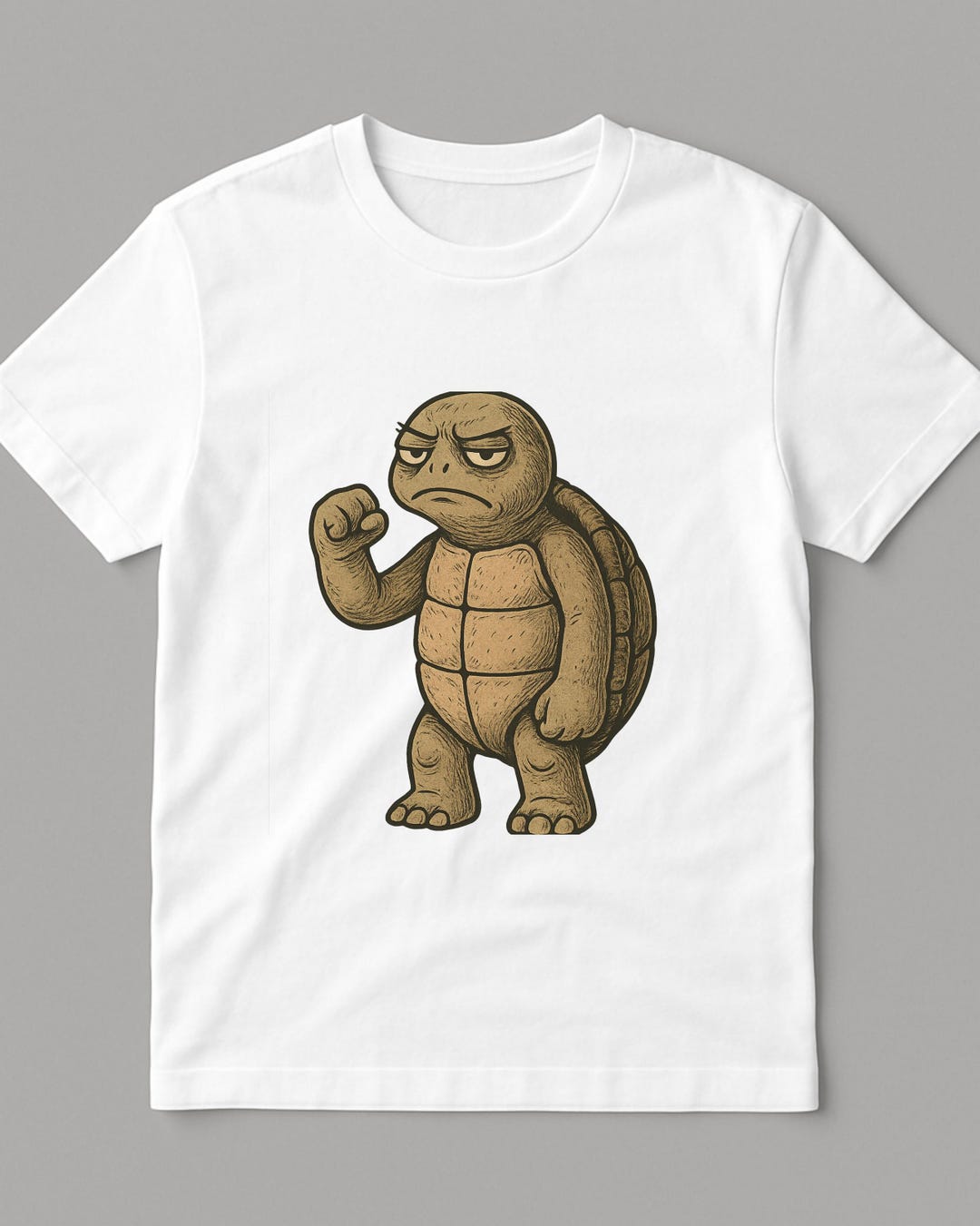 Angry Turtle Clipart – Funny Cartoon Animal Illustration – Grumpy Tortoise Digital PNG ...