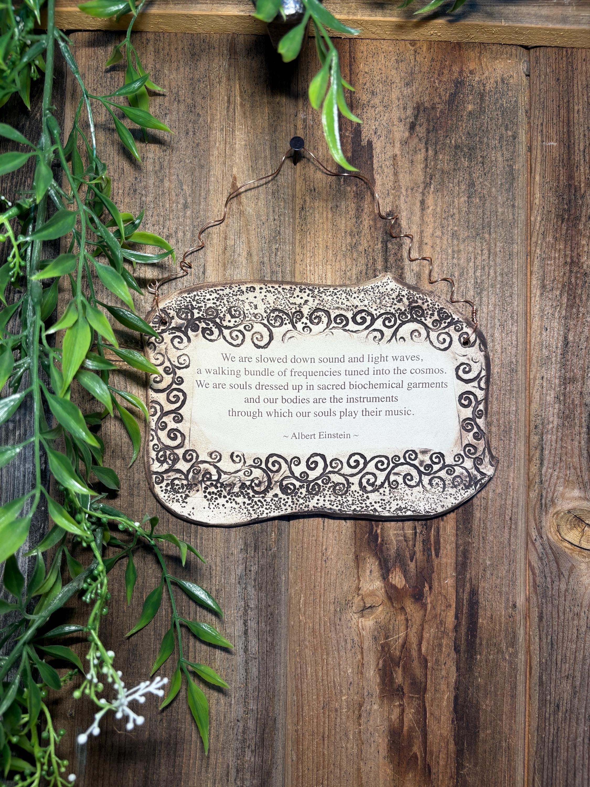 Albert Einstein Inspirational Quote Ceramic Plaque - Etsy