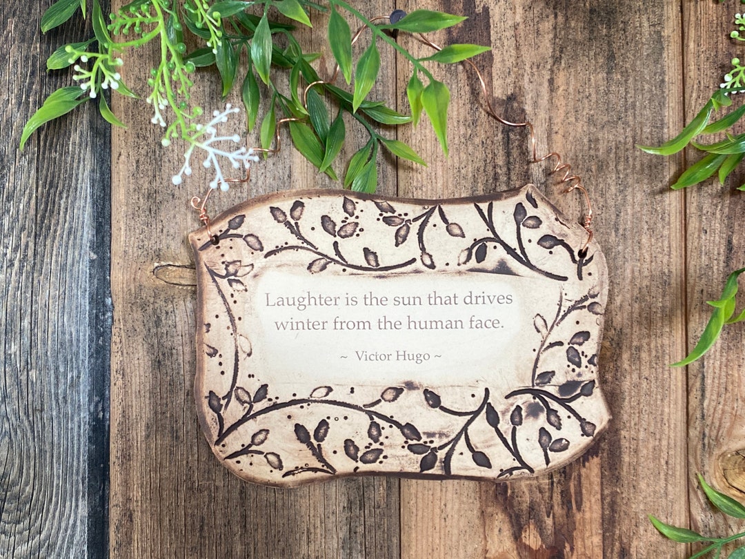 Handmade Victor Hugo Inspirational Quote Ceramic Plaque - Etsy