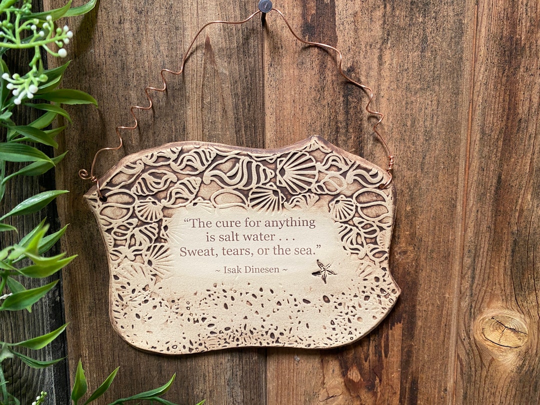 Isak Dinesen Inspirational Quote Ceramic Plaque - Etsy