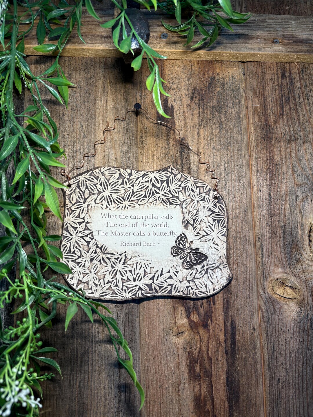 Handmade Richard Bach Inspirational Quote Ceramic Plaque - Etsy