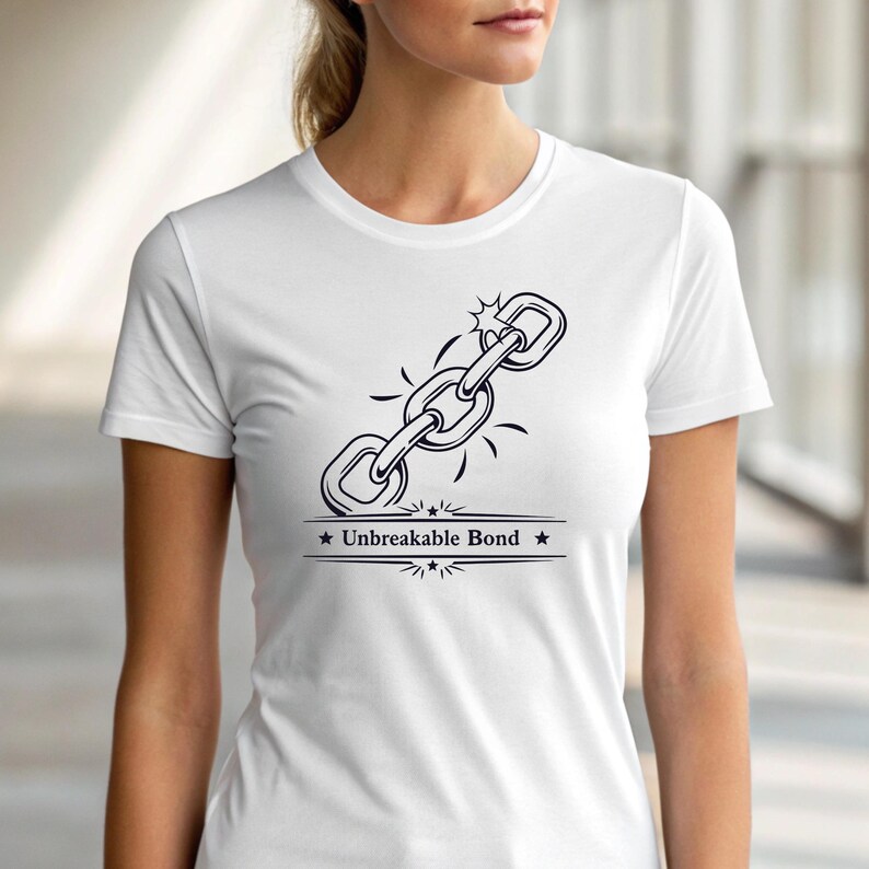 Unbreakable Bond PNG – Interlocked Chain Loyalty Design – Minimal ...