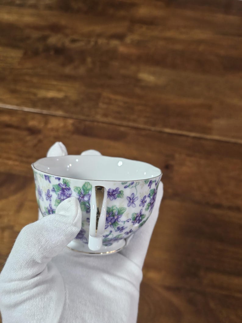 Vintage Yada China Tea Cup & Snack Plate, Violet Floral, Japanese, Gift ...