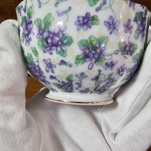 Vintage Yada China Tea Cup & Snack Plate, Violet Floral, Japanese, Gift ...
