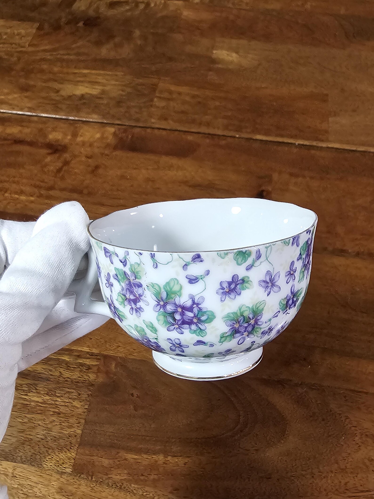 Vintage Yada China Tea Cup & Snack Plate, Violet Floral, Japanese, Gift ...
