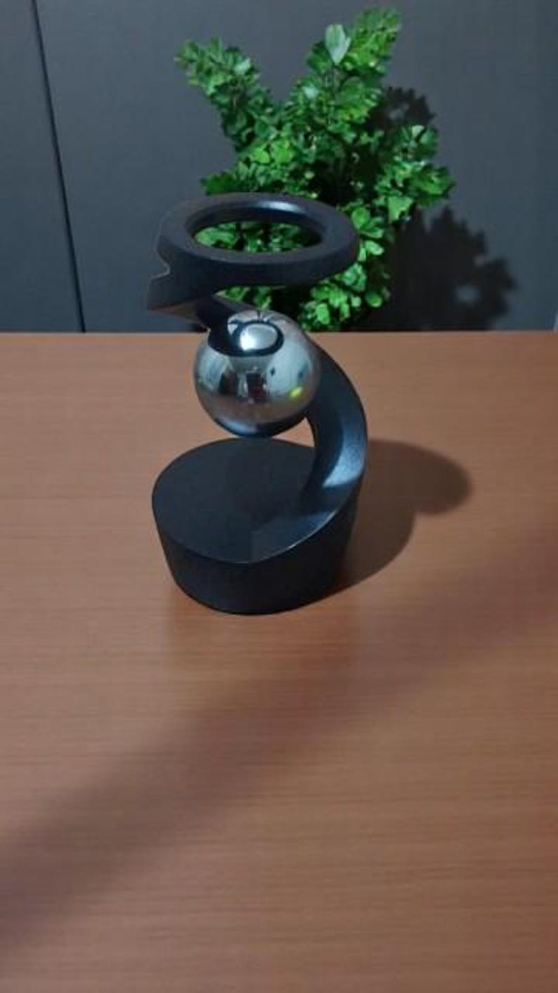 Handmade Kinetic Spinning Desk Sculpture – Gravity-defying Metal Fidget ...