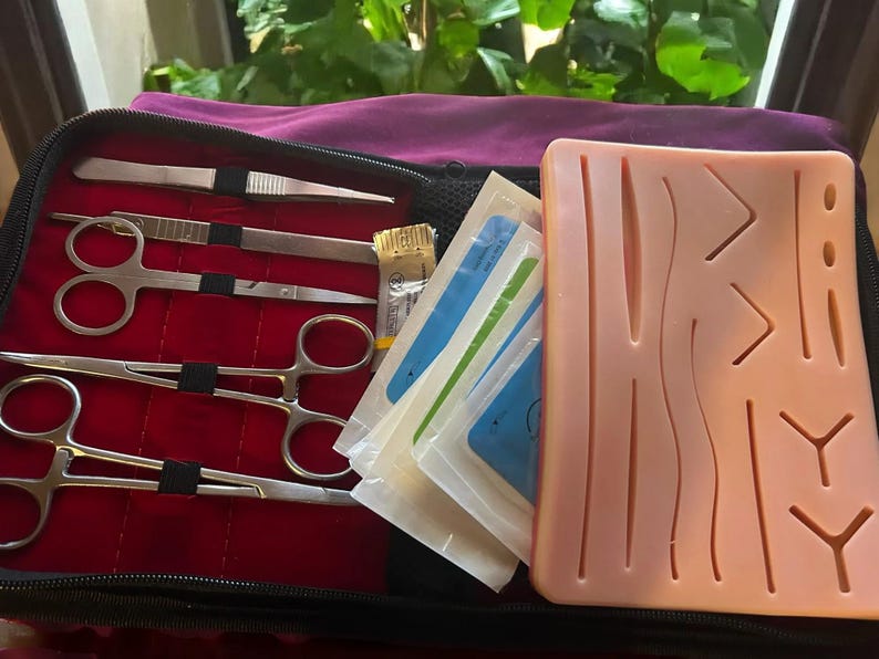 Suture Anatomy Training Kit — Unique Handmade Suturing Practice Cushion ...