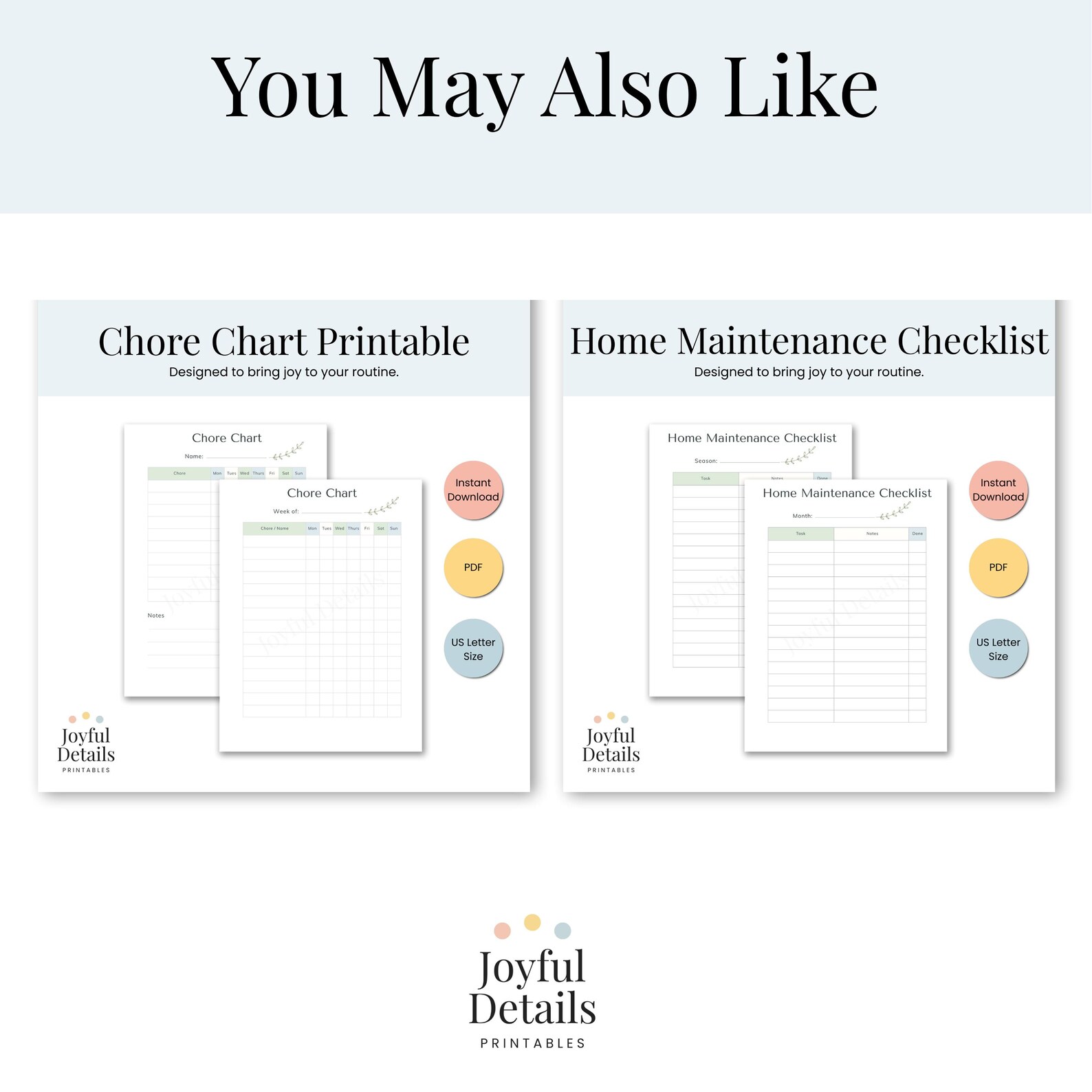Cleaning Checklist Printable | Monthly + Weekly Chore Tracker Home ...