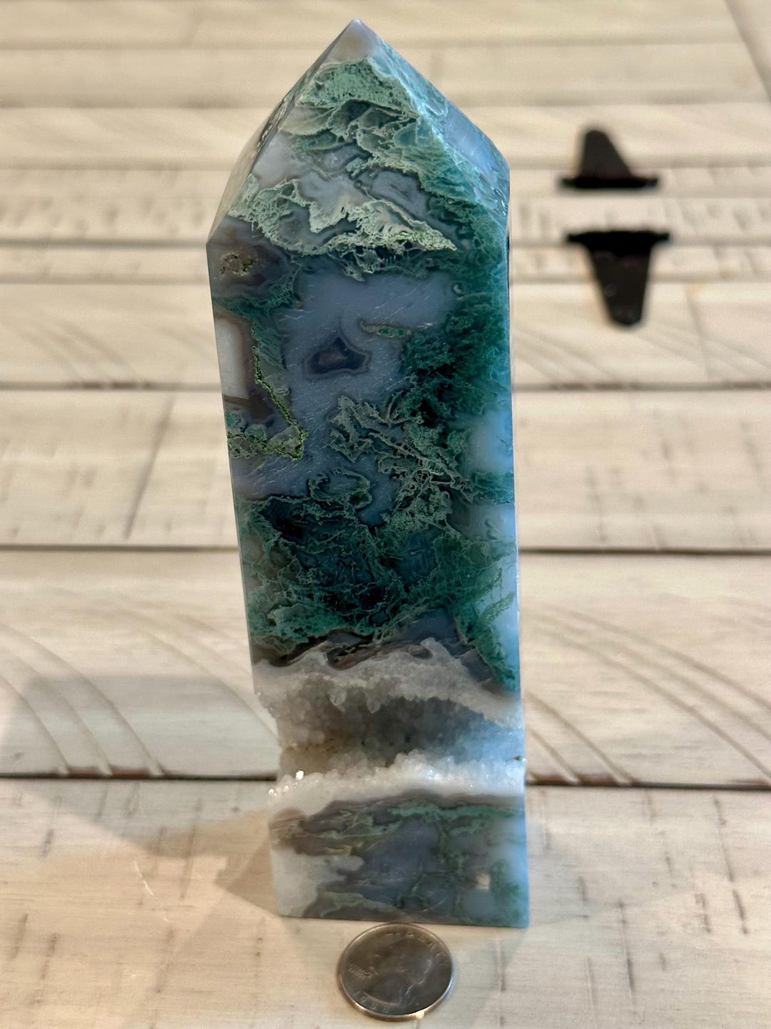 Mega Moss Agate Tower - Etsy
