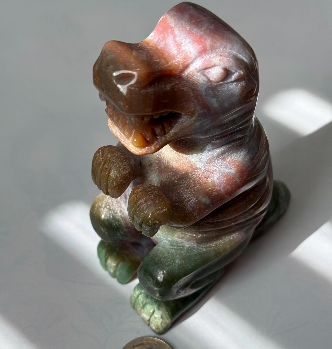 Ocean Jasper T-rex Dinosaur - Etsy