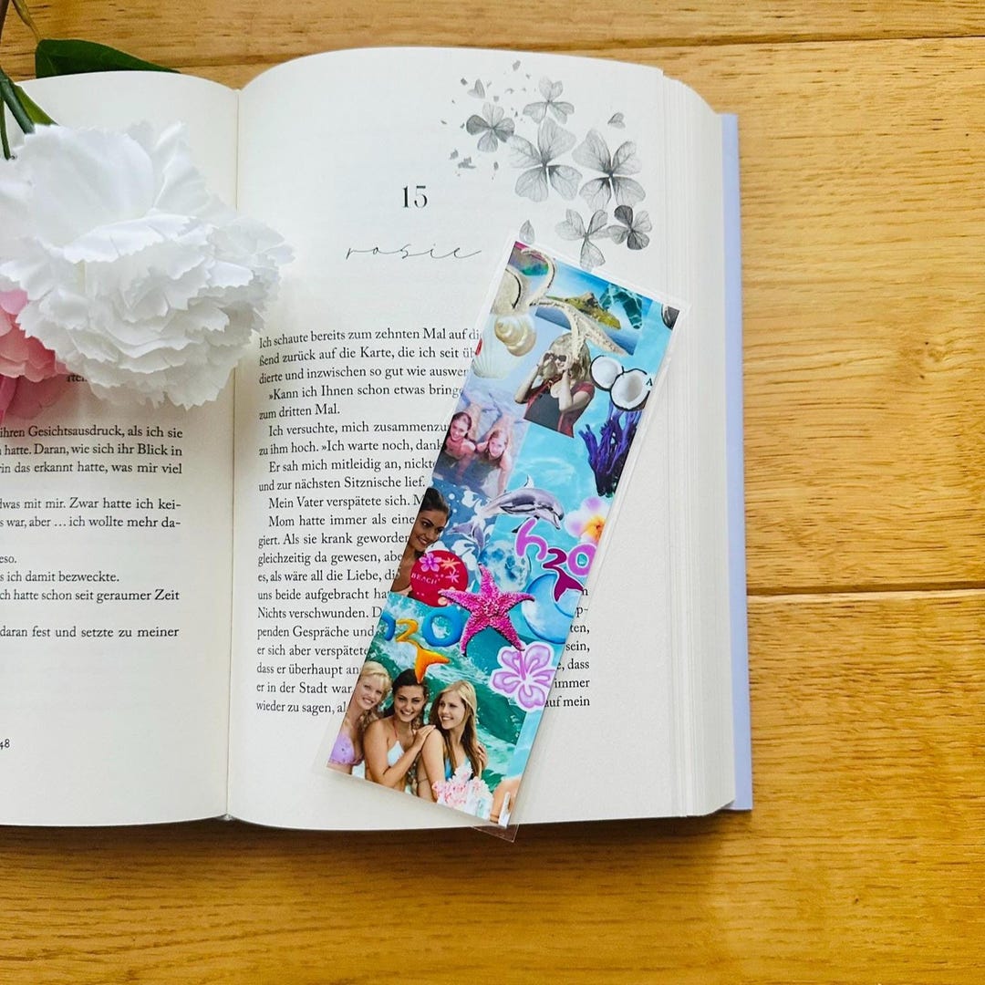 H2O: Just Add Water Bookmark for Book Lovers - Handmade Bookmark - Gift ...