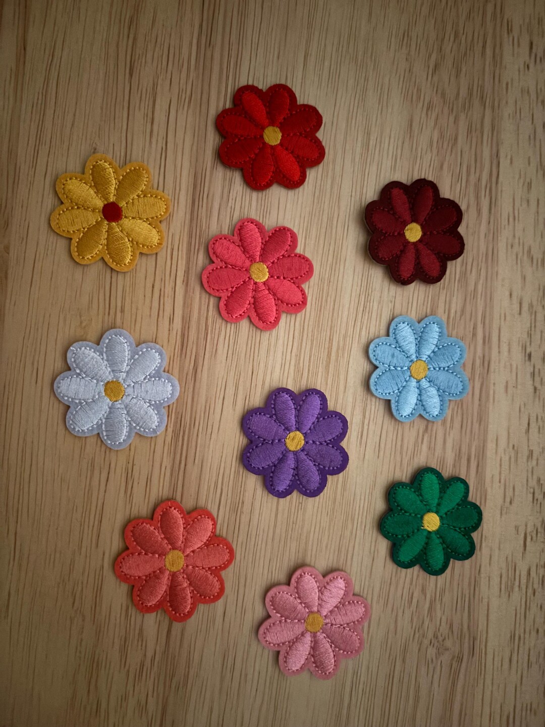 Colorful Flower Iron-on Patches – Cute Embroidered Appliqués for ...