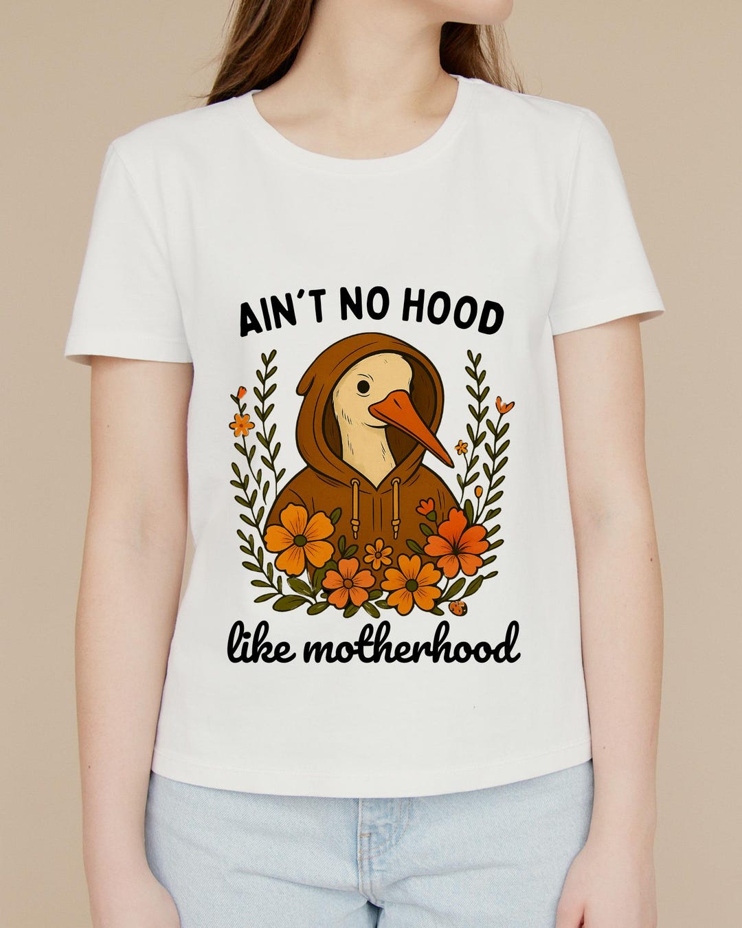 Funny Stork Mom PNG / Ain’t No Hood Like Motherhood / Mother’s Day ...