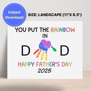 Preschool Handprint Art for Dad: Heartwarming Father's Day Gift ...