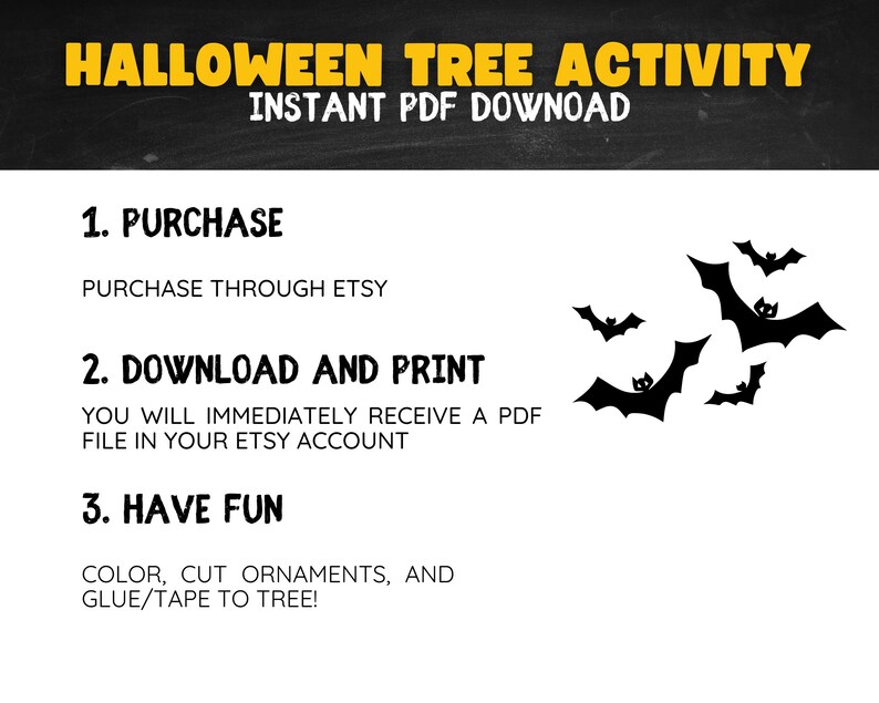 Build A Haunted Tree Kid's Craft/halloween Color, Cut, and Paste Craft ...