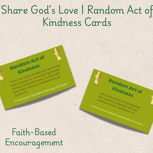 Random Act of Kindness Card – Christian Printable With Bible Verse ...
