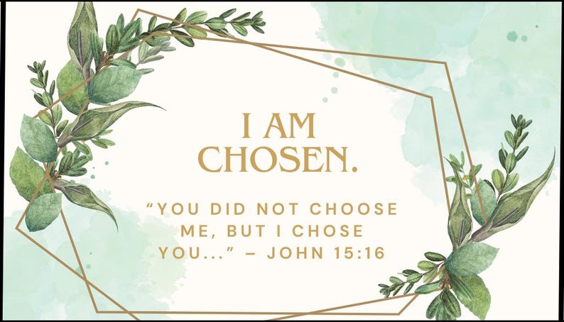Biblical “I Am” Affirmation Cards – Printable Christian Declarations ...