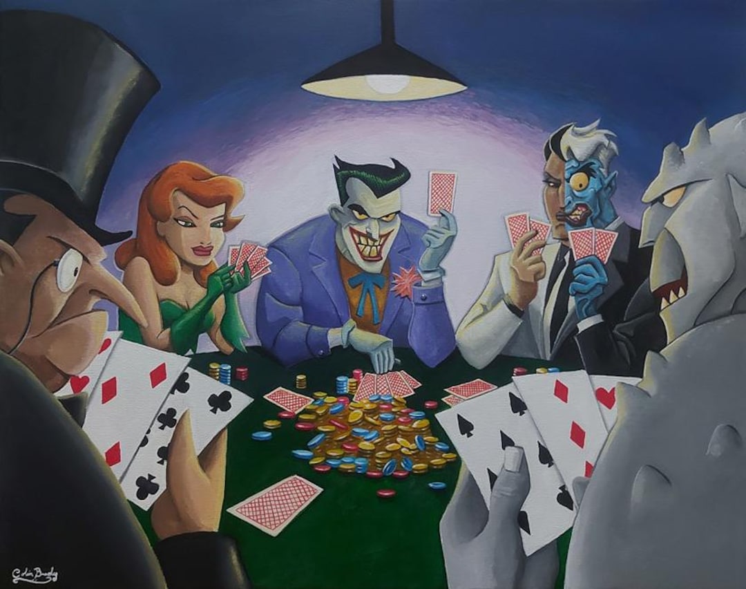 Batman the Animated Series "almost Got 'im" Poker Scene Art Print - Etsy