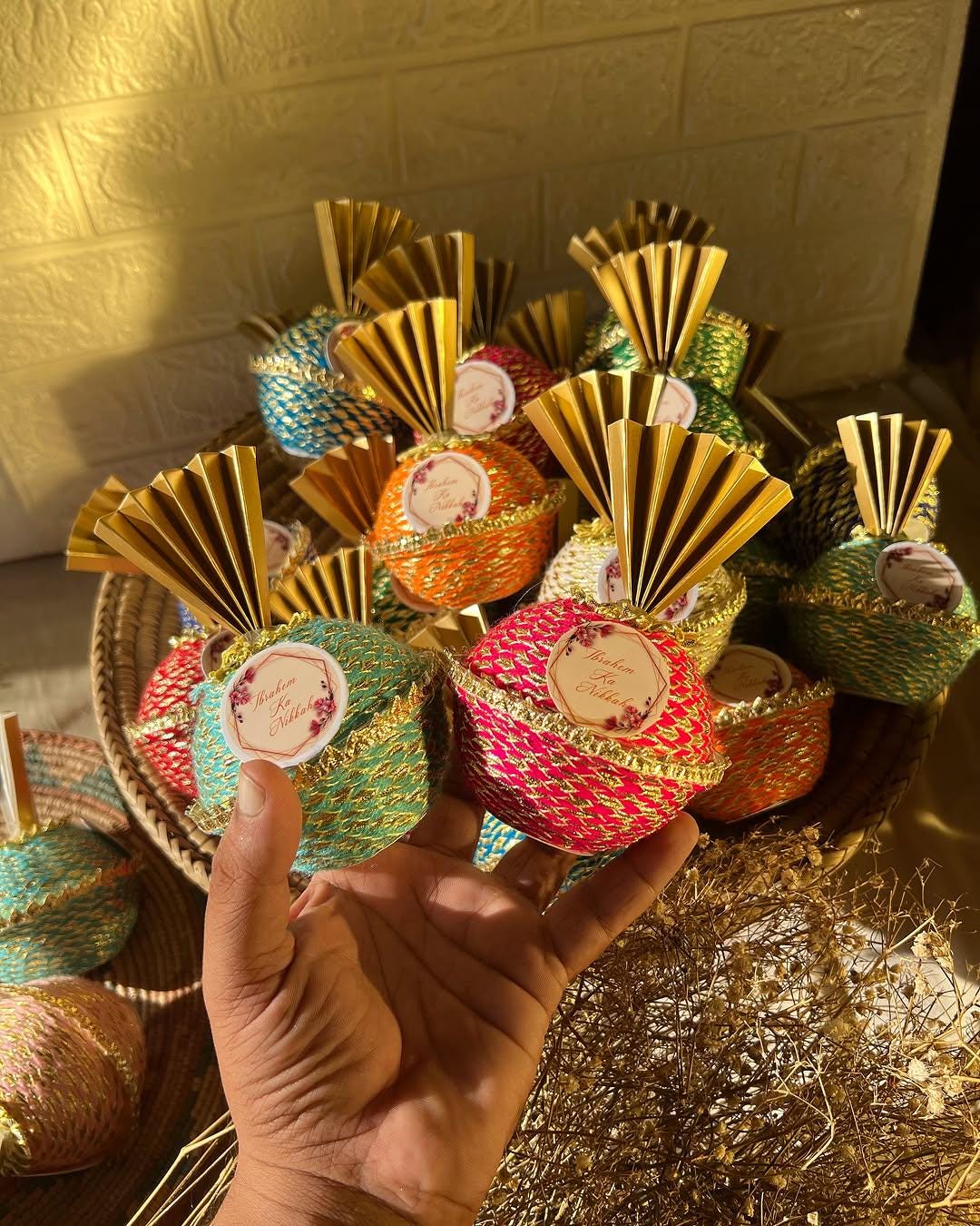 Pughri Matki Box: Mehendi/dholki Wedding Bid Box - Etsy