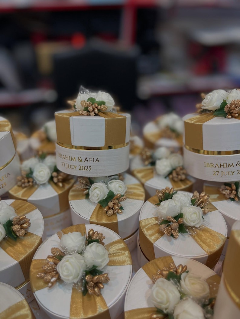 Wedding Favor Boxes, Gift Boxes, Wedding Decorated Box - Etsy
