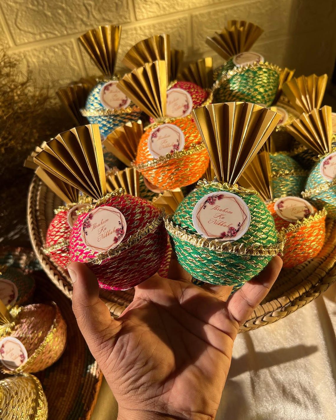 Pughri Matki Box: Mehendi/dholki Wedding Bid Box - Etsy