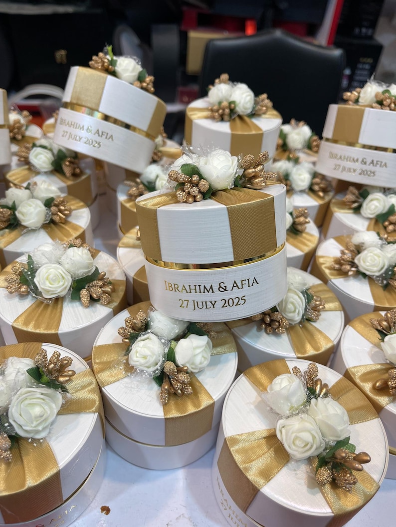 Wedding Favor Boxes, Gift Boxes, Wedding Decorated Box - Etsy