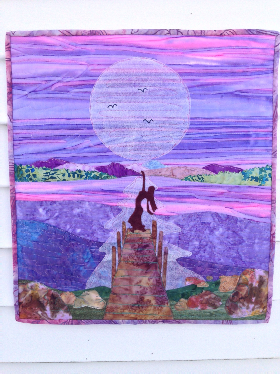 Art Quilt Pattern Tutorial : Dancing in the Moonlight - Etsy Canada