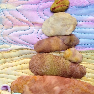 Serenity Rocks : Art Quilt Pattern / Tutorial / Download - Etsy