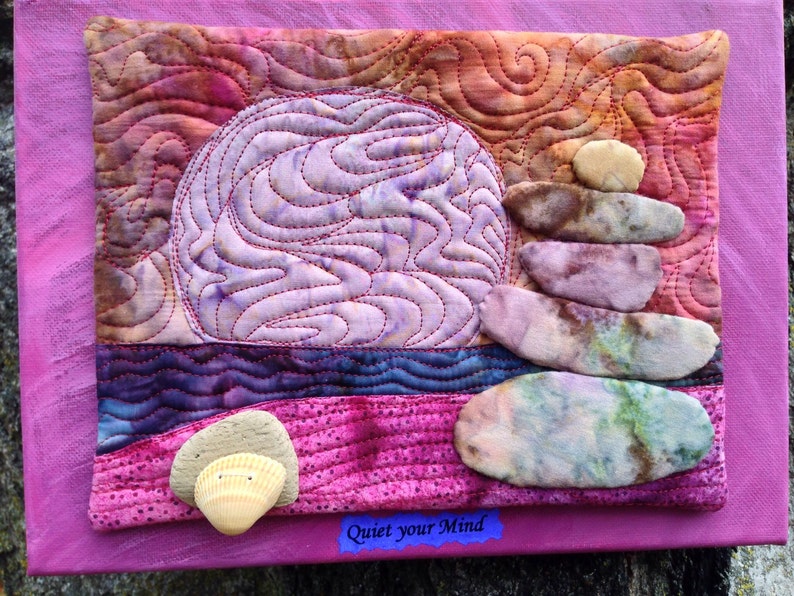 Serenity Rocks : Art Quilt Pattern / Tutorial - Etsy