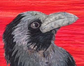 Black Crow Raven Barn Quilt Bird Crossstitch Pattern Instant - Etsy