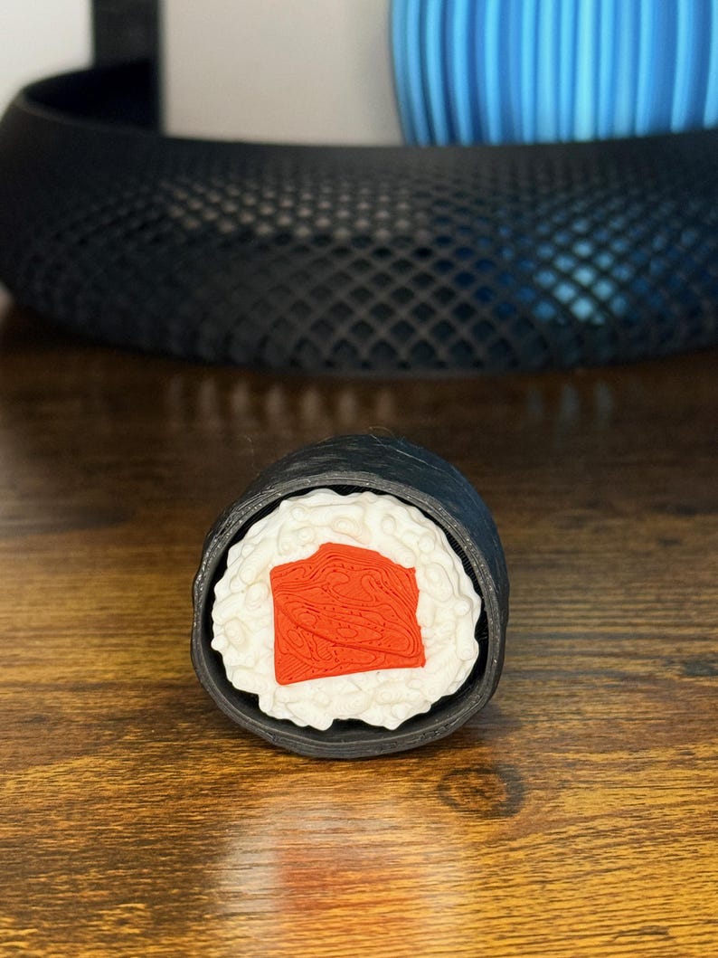 3D Printed Sushi Fidget Clickers – Sushi Roll Toy – Cute Desk Accessory ...