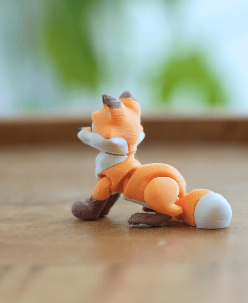 Flexi Articulated Fox – Cute 3D Printed Toy | Frolicky Fox Fidget ...