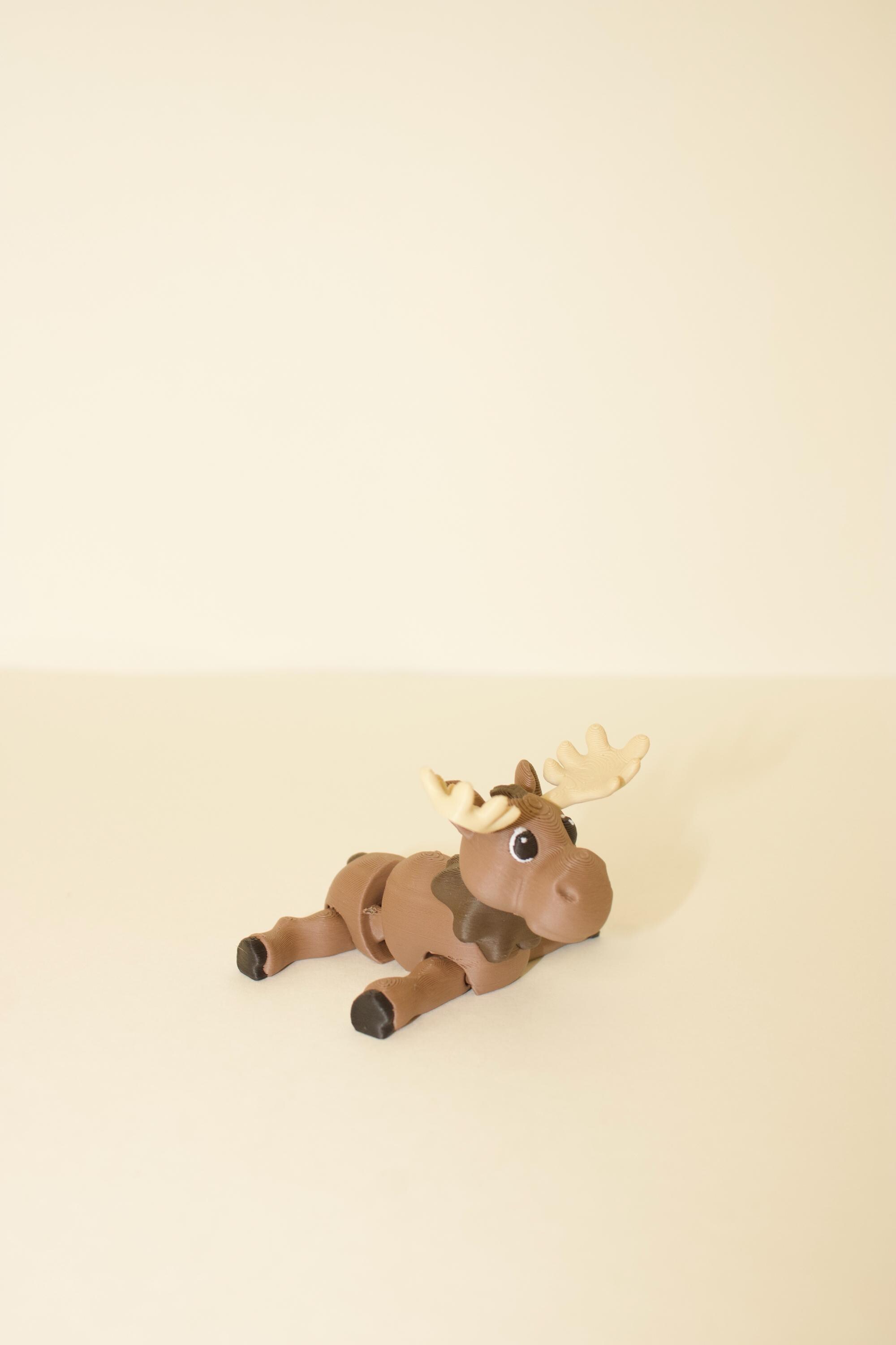 Meandering Moose – Articulated Fidget Toy | Flexi 3D Printed Moose ...