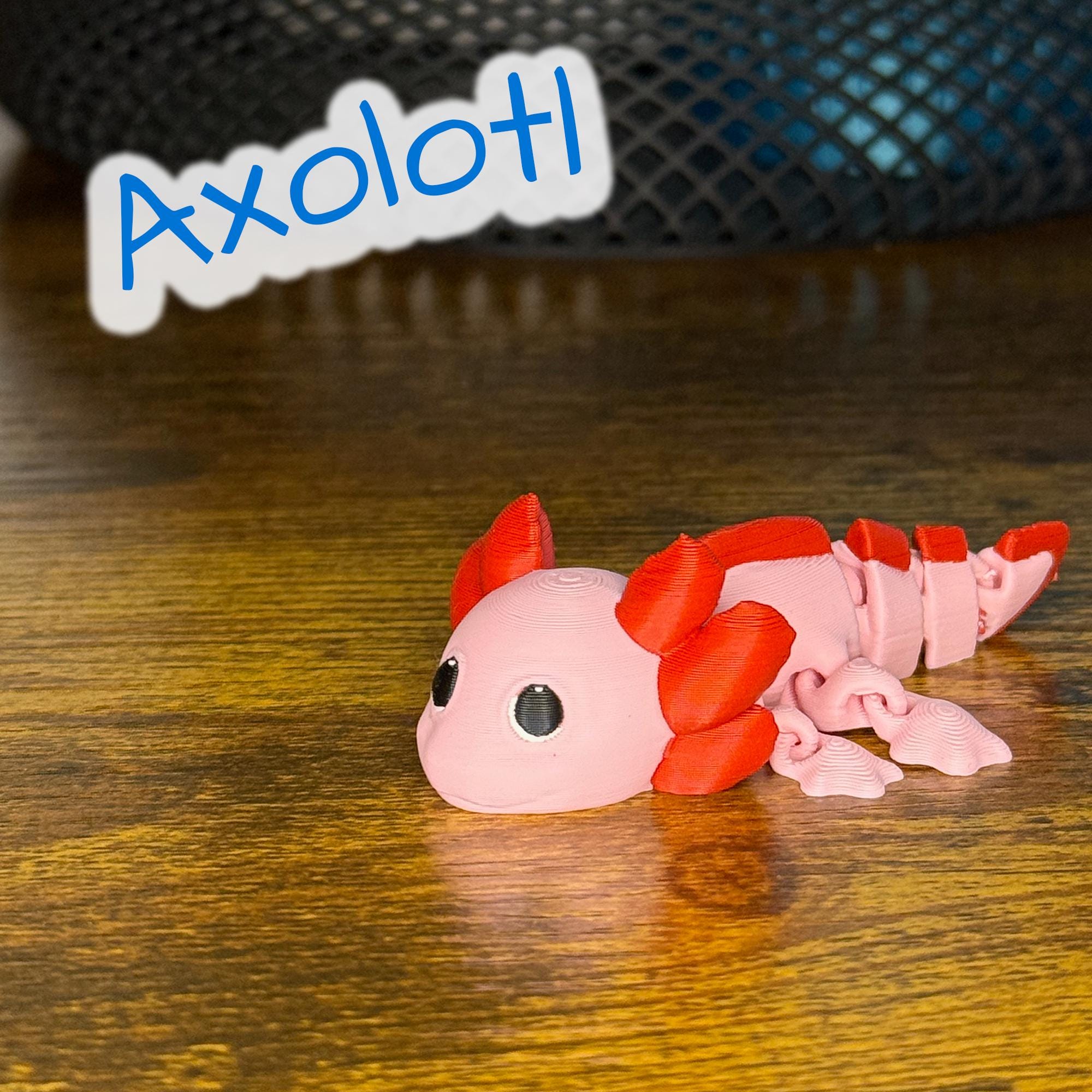 Flexi Articulated Axolotl – Cute 3D Printed Axolotl Toy | Poseable ...