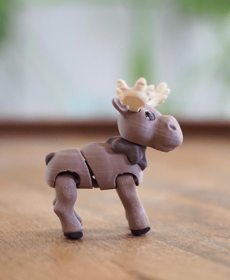 Meandering Moose – Articulated Fidget Toy | Flexi 3D Printed Moose ...
