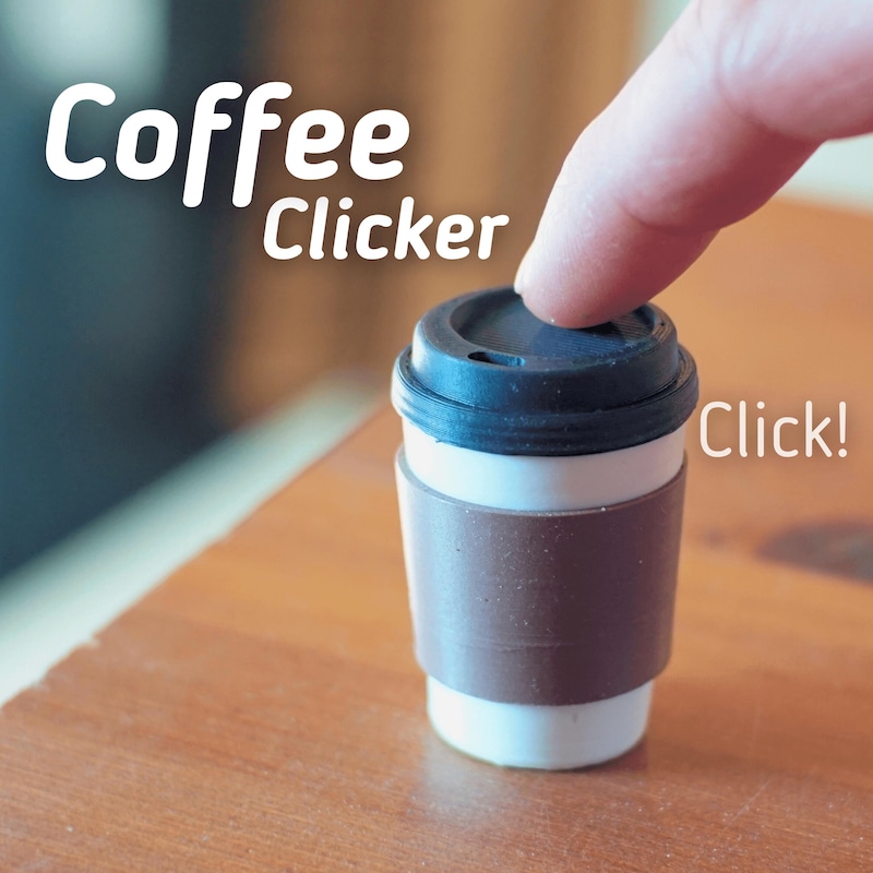 Coffee Fidget Clicker 3d - Etsy
