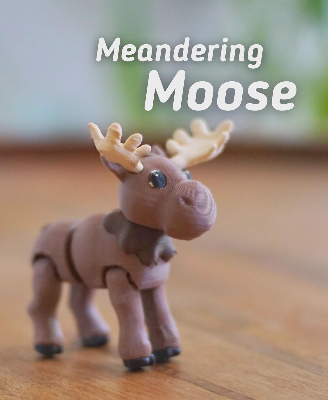 Meandering Moose – Articulated Fidget Toy | Flexi 3D Printed Moose ...