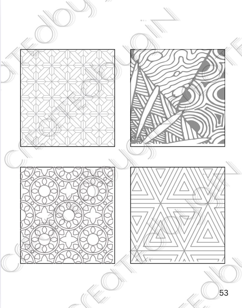 Zentangle Traceable Patterns - Ink Tracing Unique Patterns - 70 Pages ...