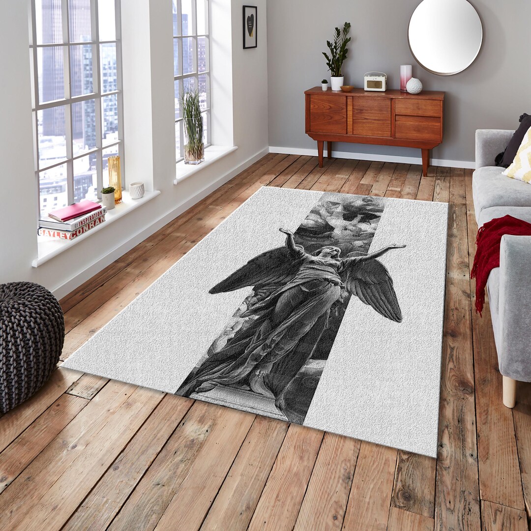 Angel Statue Area Rug: Custom Photo Design - Etsy