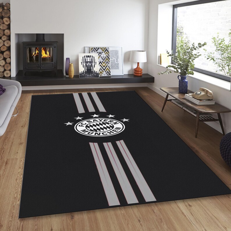 Bayern Munich Football Rug: Custom Design, Soft Cotton, Non-slip ...