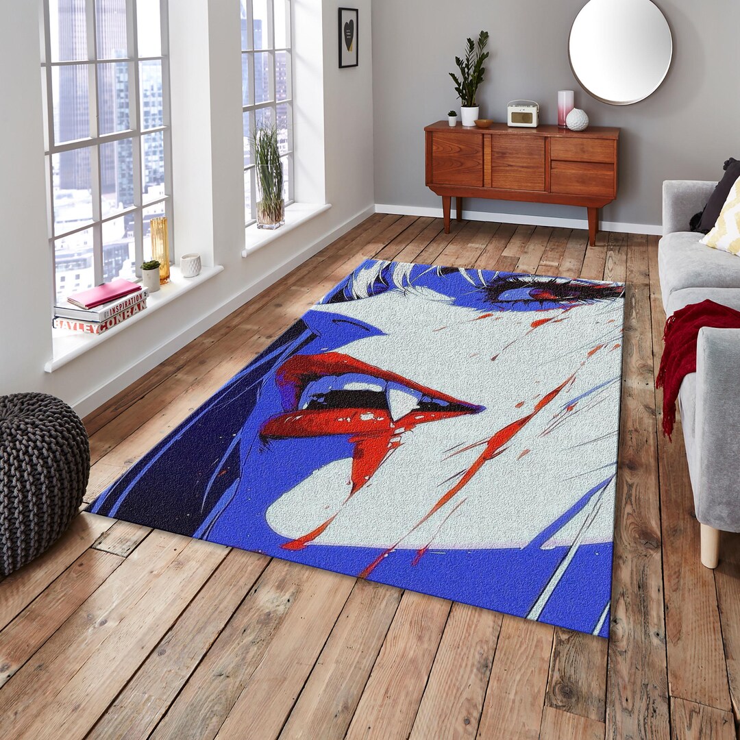 Anime Vampire Area Rug, Modern Home Decor, Personalized Rug - Etsy