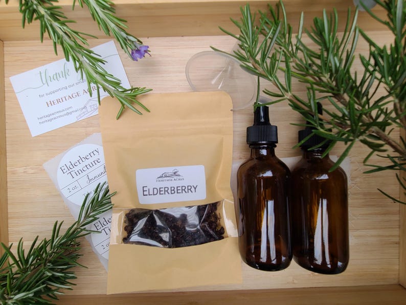 Tincture Kit - ELDERBERRY - DIY Apothecary - Make Your Own Remedy - Etsy