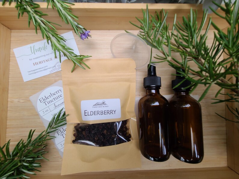 Tincture Kit - ELDERBERRY - DIY Apothecary - Make Your Own Remedy - Etsy