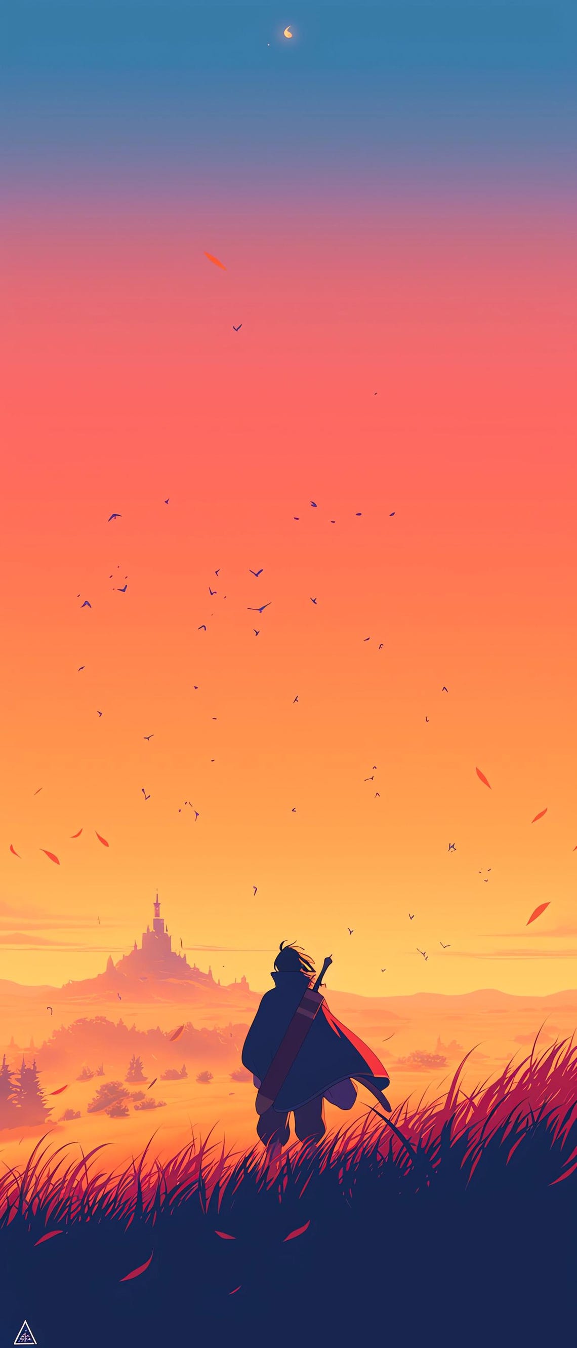 Minimalist Anime Wallpaper Pack | Clean Aesthetic Phone Backgrounds | 9 ...